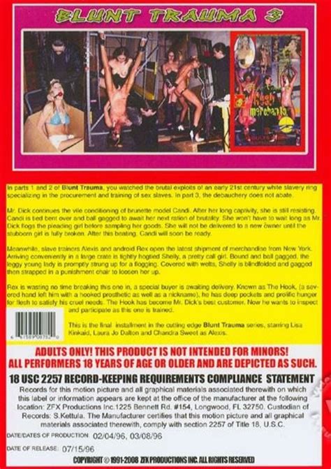 Scene 3 From Blunt Trauma 3 White Slave Streaming At FreeOnes Store