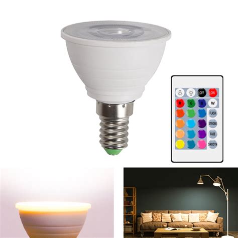 에너지 절약 Led 변색 전구 홈 15 색 디밍 배경 장식 빛 스타일 투명 커버 E14 Rgb 따뜻한 화이트