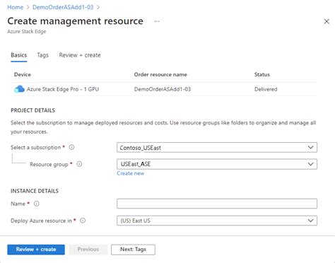 azure edge hardware center를 사용하여 주문을 만드는 자습서 microsoft learn