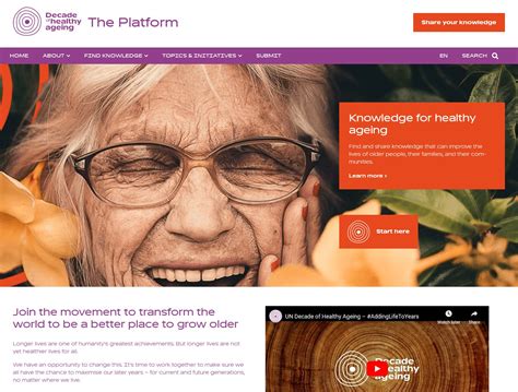 Decade Of Healthy Ageing Platform Knowledge Action Portal On Ncds