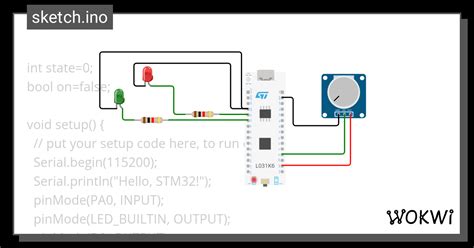 wokwi online esp32 stm32 arduino simulator