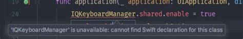 swift appcode cannot find class installed by cocoapods stack overflow