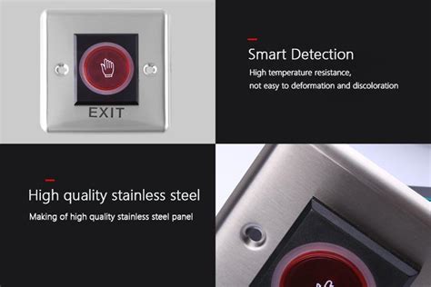 Doortec Adjustable Detect Distance Touchless Infrared Sensor Switch Small Switch Push Button