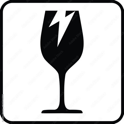 Fragile Symbol Fragile Glass Break Icon Fragile Logo Handle With