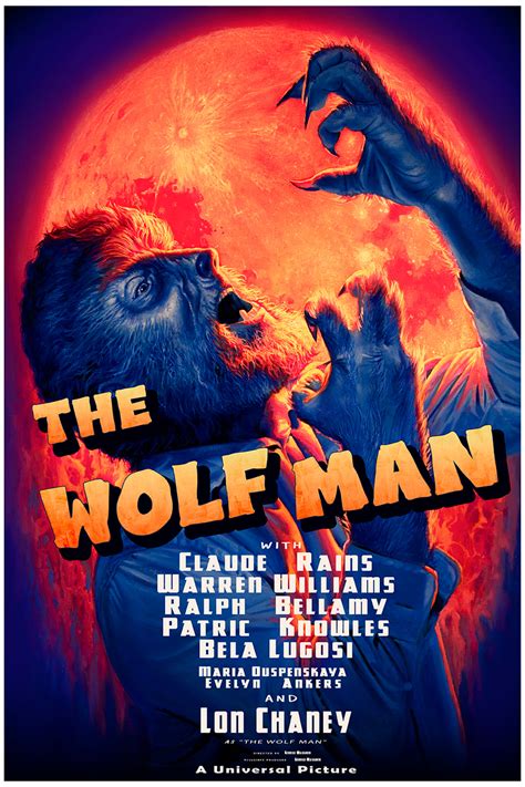 The Wolfman 1941 Poster The Wolf Man Movie Posters From Movie Poster