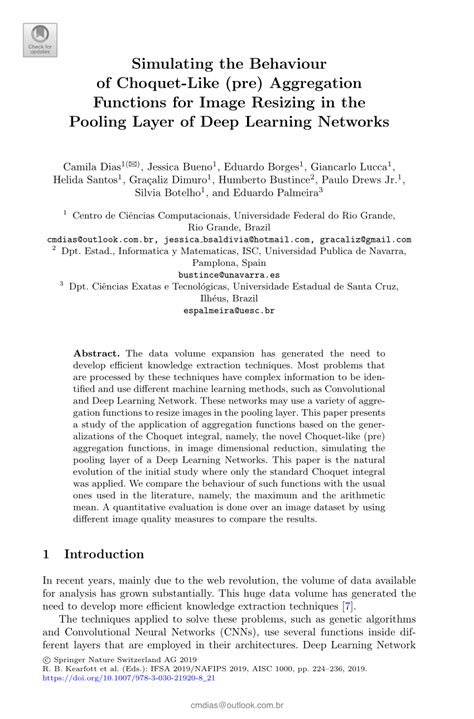 Pdf Simulating The Behaviour Of Choquet Like Pre Aggregation