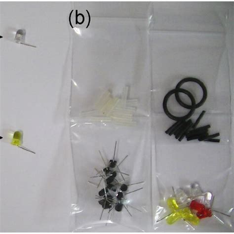 Materials Of Structure Model Kit A Electronic Components Before And
