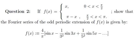 Solved If F X X Pi X