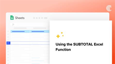Using The Subtotal Excel Function Real World Examples Coefficient