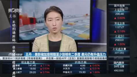 王丹：美联储加息预期至少到明年二季度 美元仍有升值压力