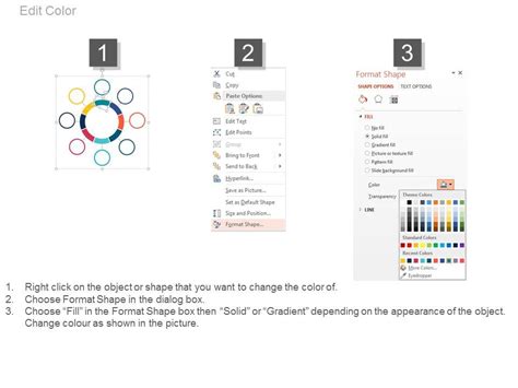Eight Steps Circle Infographic Chart Powerpoint Slides