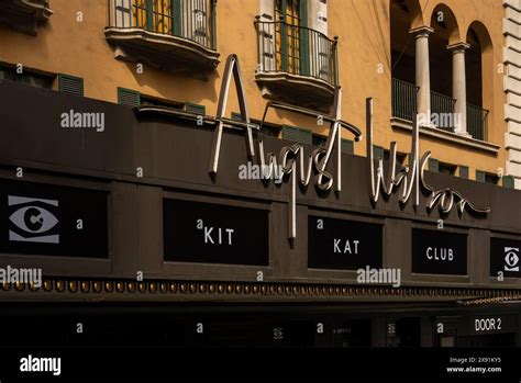 Cabaret At The Kit Kat Club At The August Wilson Theatre Sign In Broadway Theater District In