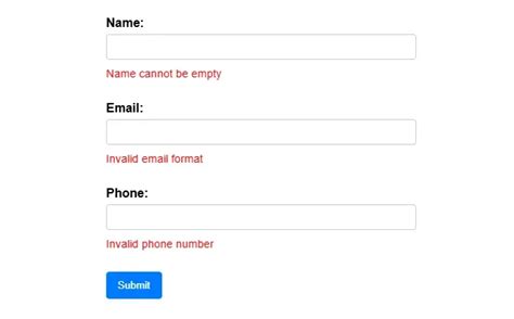Html Contact Form Validation Made Easy With Javascript And Javascript