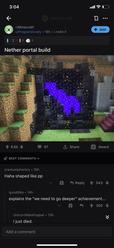 Cursed Nether Portal R Cursedcomments