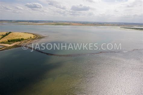 Aerial View Osea Island Essex Jason Hawkes