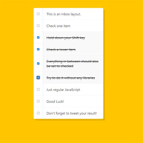 Javascript30 Checkbox