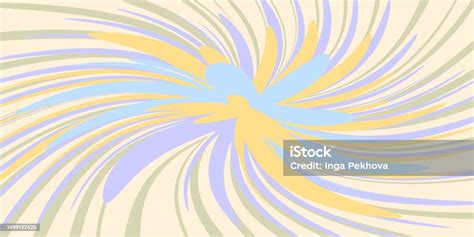 Groovy Retro Background Of The 70s Abstract Vintage Background Vector Illustration In A Simple