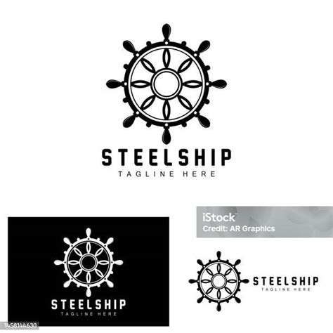 선박 조향 기호 바다 아이콘 바다 파도 범선 앵커 및 로프 회사 브랜드 항해 디자인 건축에 대한 스톡 벡터 아트 및 기타 이미지