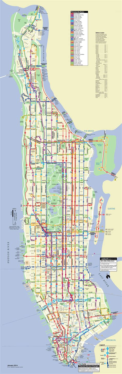 Nyc Mta Bus Map Manhattan