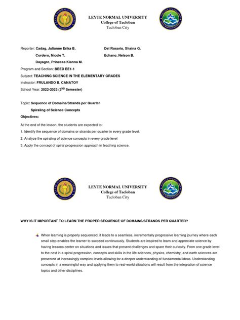 Group 2 Sequence And Domains Pdf Learning Reproduction