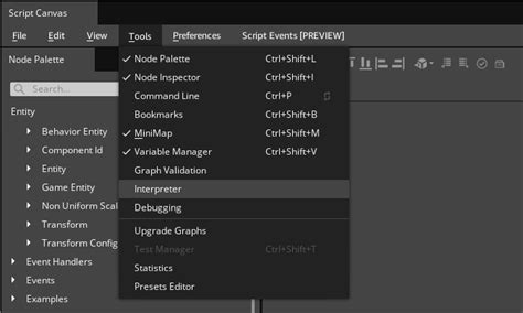 Script Canvas Interpreter Open 3d Engine