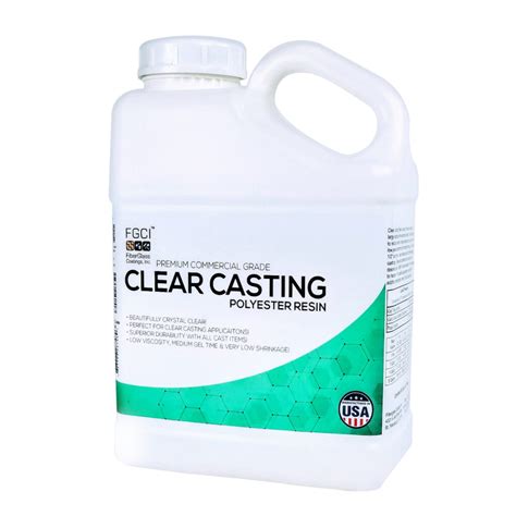 Polyester Clear Casting Resin Kit With Mek P Fgci