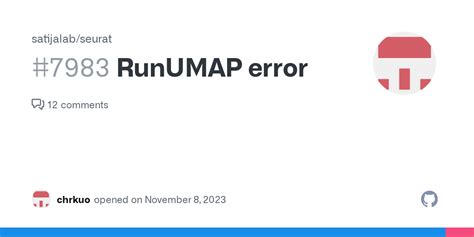 Runumap Error · Issue 7983 · Satijalabseurat · Github