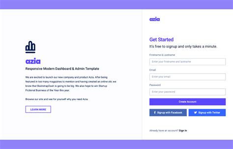 azia admin free react dashboard templates bootstrapdash