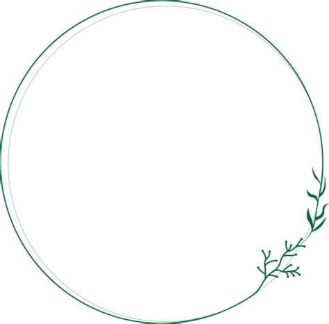 Download Minimalistic Circular Design With Foliage Frames Online