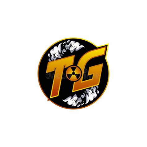 Tg Logo Monogram Esport Gaming With Gas Shape Design Stock Vector Illustration Of Esport Font