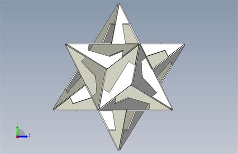 M C 埃舍尔明星金属薄板 STEP 模型图纸下载 懒石网