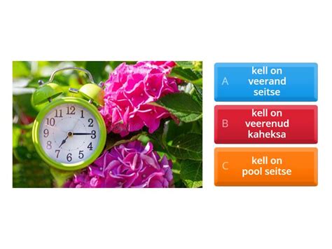 Kellaaeg Sõnadega Quiz
