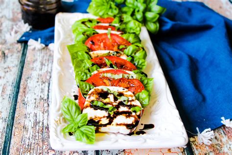 Caprese Salad With Balsamic Glaze Baked Broiled And Basted