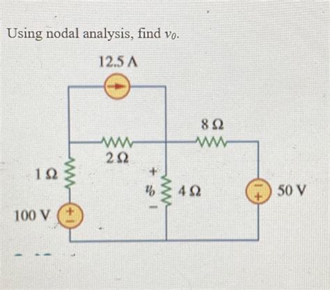 solved using nodal analysis find v0