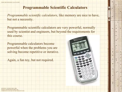 using the scientific calculator ppt
