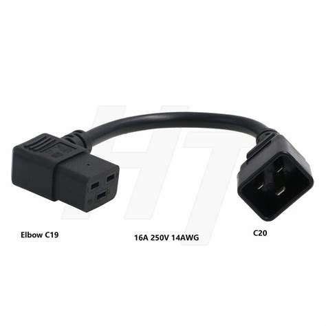 UPS PDU Power Cord Adapter Right Angle IEC C To C A V Prong Extension