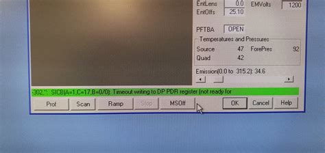 5973a Msd 302 Timeout Writing To Dp Register Error Forum Gcms Agilent Community