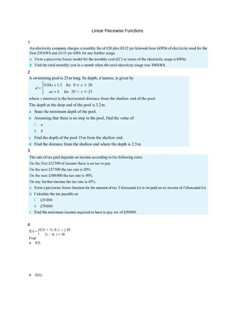 Linearpiecewisefunctionsw Pdf