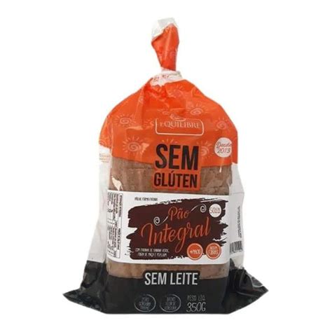 Pão Integral Sem Glúten Equilibre 350g Natural Da Terra