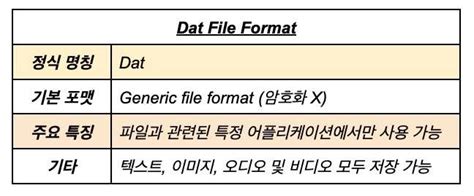 2025 Dat 파일 기본 정보 및 열기 방법 한방에 정리