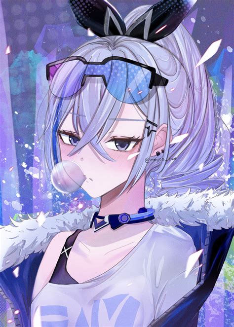 Silver Wolf With Blue Eyes Anime Silver Wolf With Blue Eyes Anime
