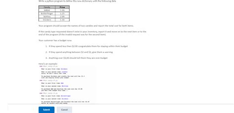 Solved Write A Python Program To Define This New Dictionary Chegg Com