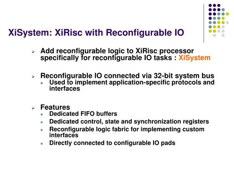 Ppt Paper Review Xisystem A Reconfigurable Processor And System Powerpoint Presentation
