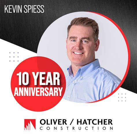 Oliver Today Marks A Major Milestone For Kevin Spiess 10 Years At Ohc Kevins Ability To