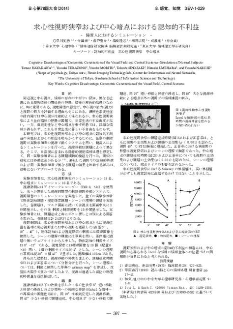 Pdf Cognitive Disadvantages Of Concentric Constriction Of The Visual Field And Central Scotoma