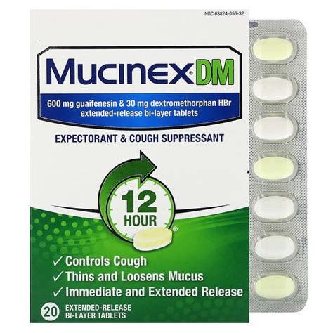 Mucinex Mucinex Dm 20 Extended Release Bi Layer Tablets