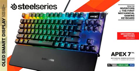 Customer Reviews: SteelSeries Apex 7 TKL Wired Mechanical Red Linear ...