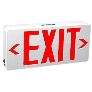 RD LED EXIT BBU WH HOUSING PDC