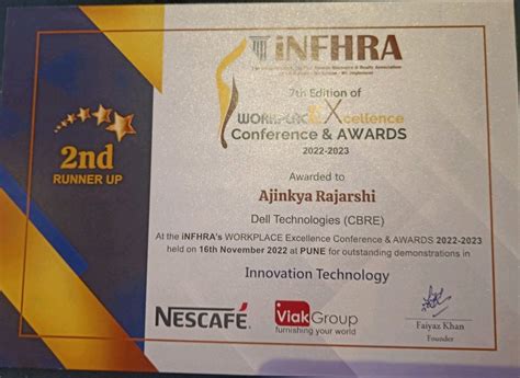 Ajinkya Rajarshi On Linkedin Fmawards Innovation Technology Thankyou 24 Comments