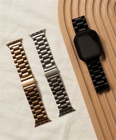 필름증정 애플워치 3 4 5 6 7 8 Se 스테인리스 리미티드 메탈스냅 밴드 스트랩